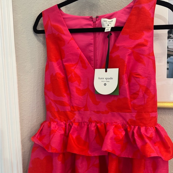 kate spade | Dresses | Kate Spade Pink And Red Floral Dress Target ...